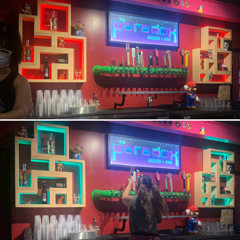 Tetris Bar-back Shelves – Luz de Mano